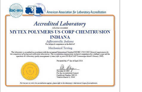 Company - Certifications - Mytex Polymers